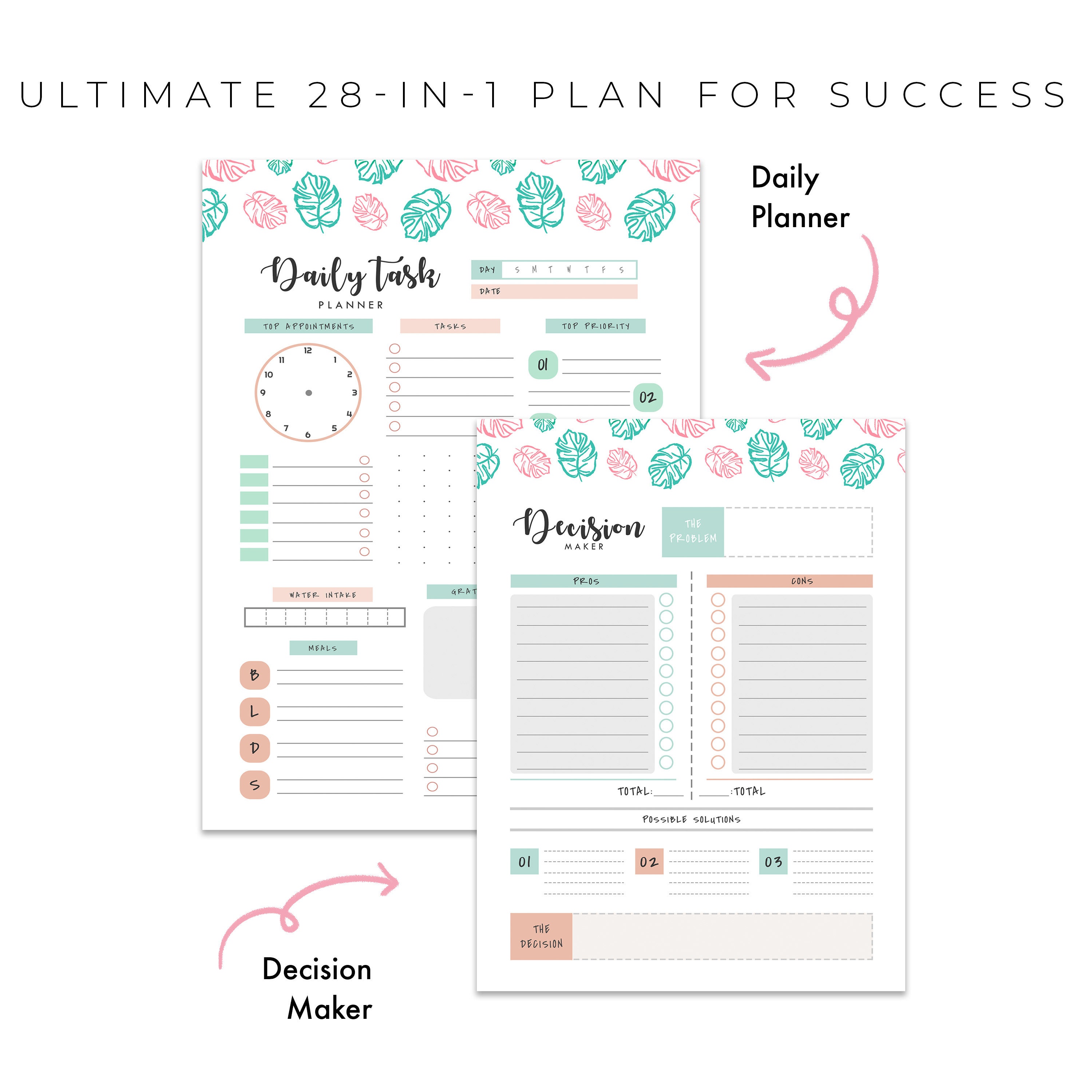 The Ultimate 28 in 1 Plan For Success. Success Planner. | Etsy