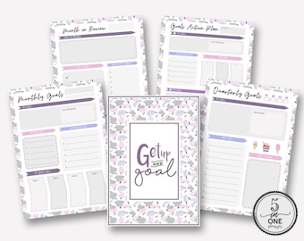 Printable Goal Planner Daily Goal Tracker Digital Buisiness - Etsy