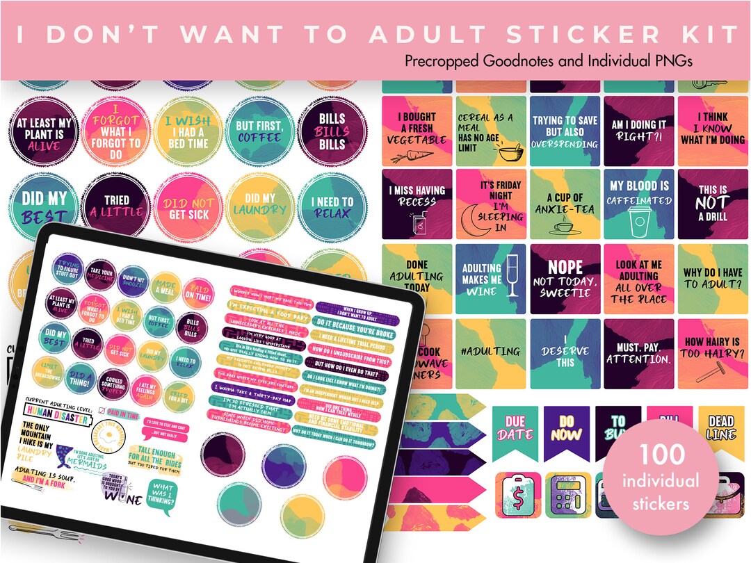 Digital Planner Stickers Digital Stickers Goodnotes Planner Digital ...