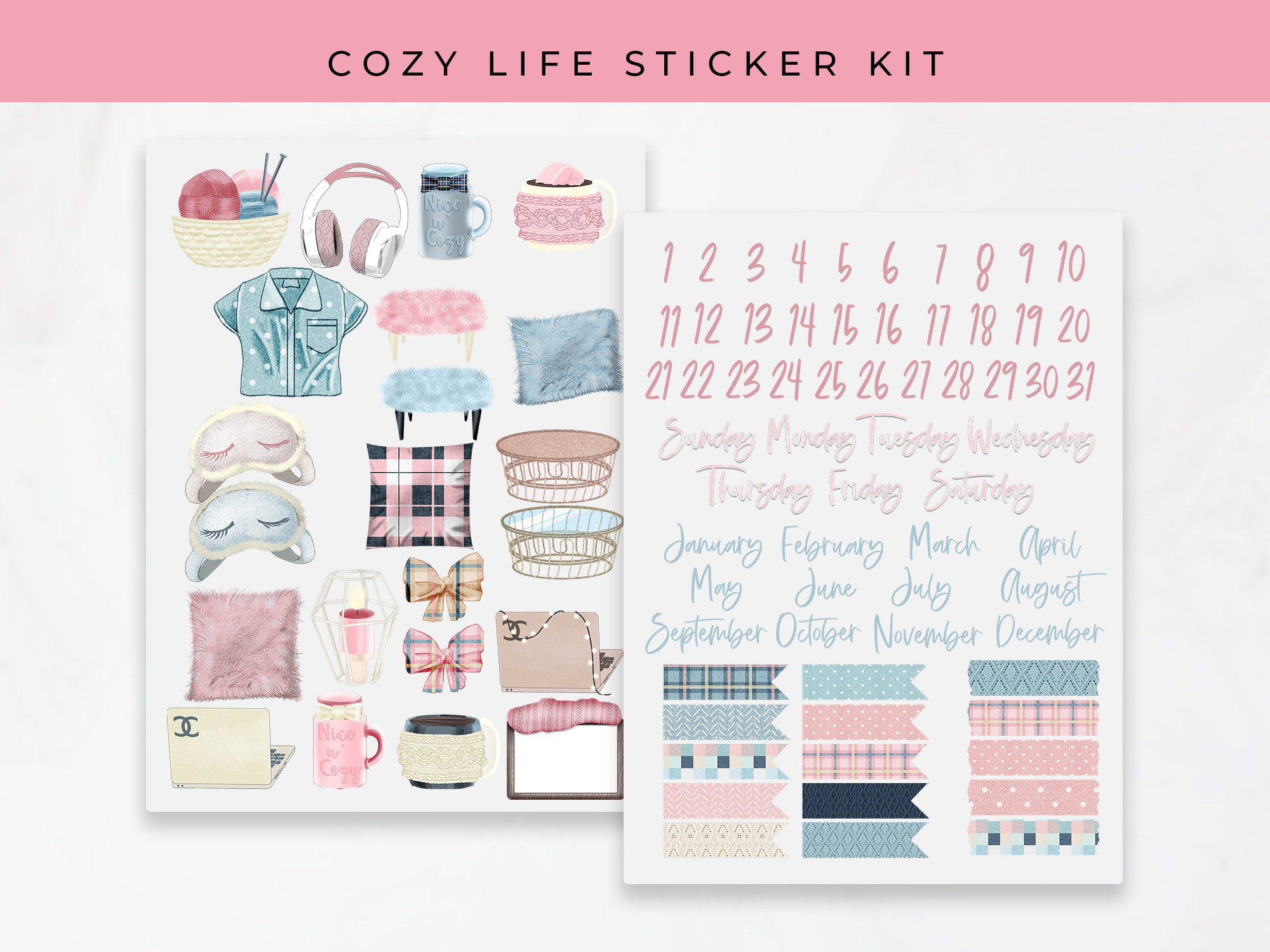 Digital Planner Stickers Digital Stickers Goodnotes - Etsy