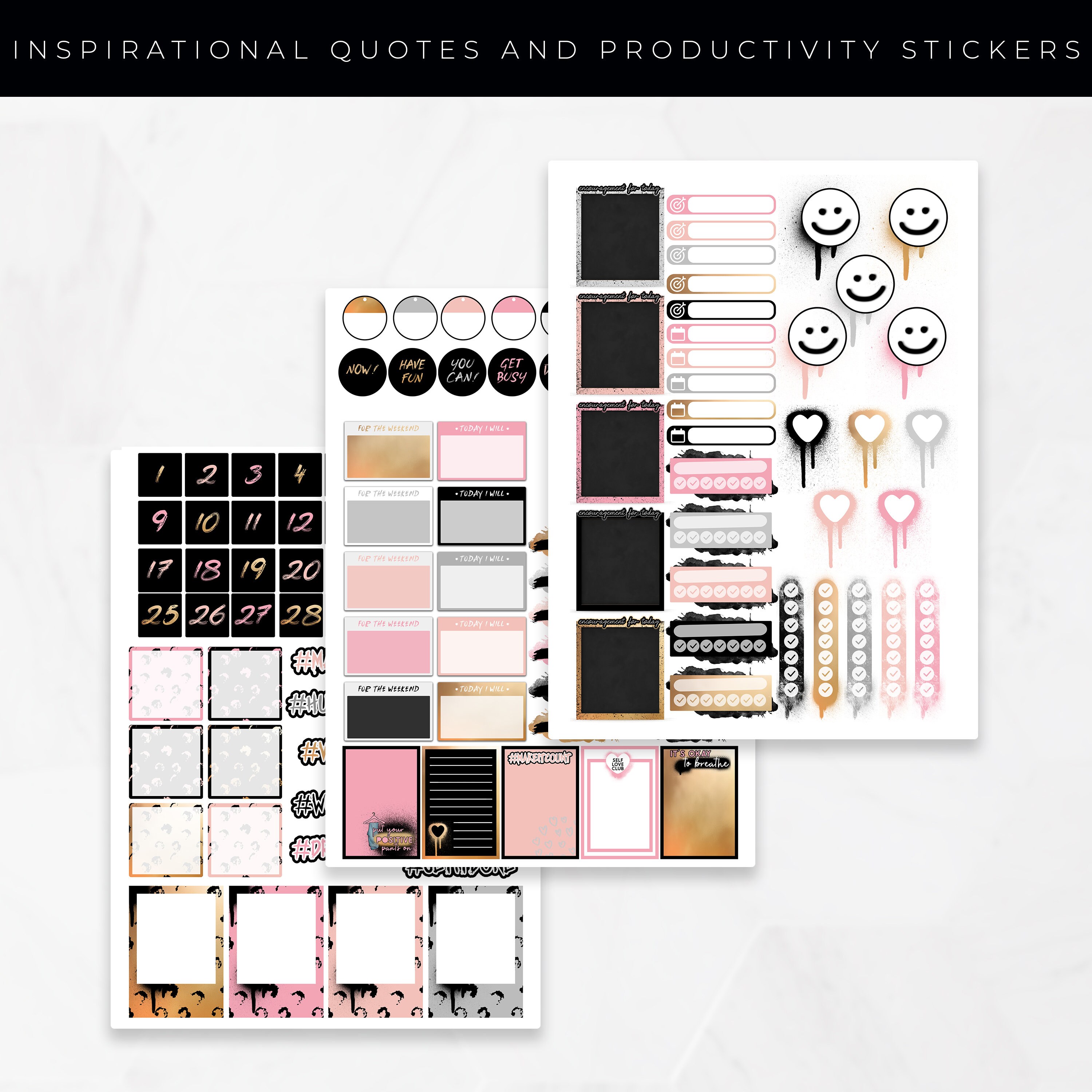 Digital Planner Stickers Digital Stickers Goodnotes - Etsy