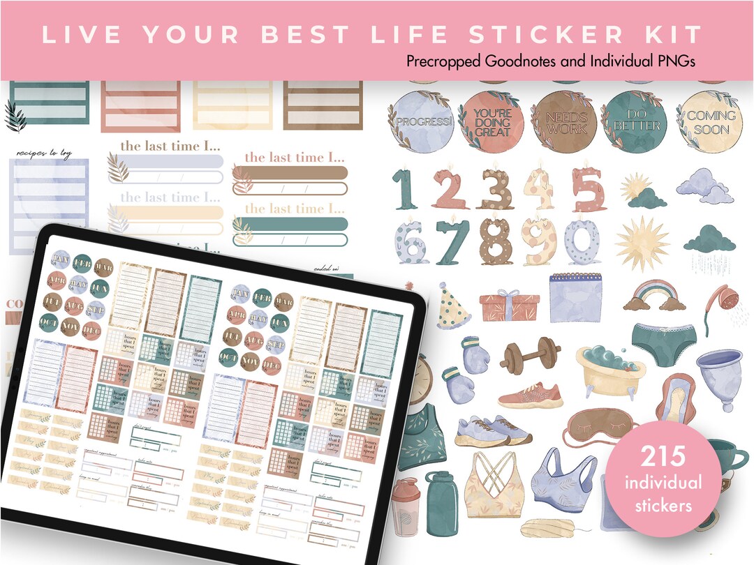 Digital Planner Stickers | Digital Stickers | Goodnotes Planner Digital ...