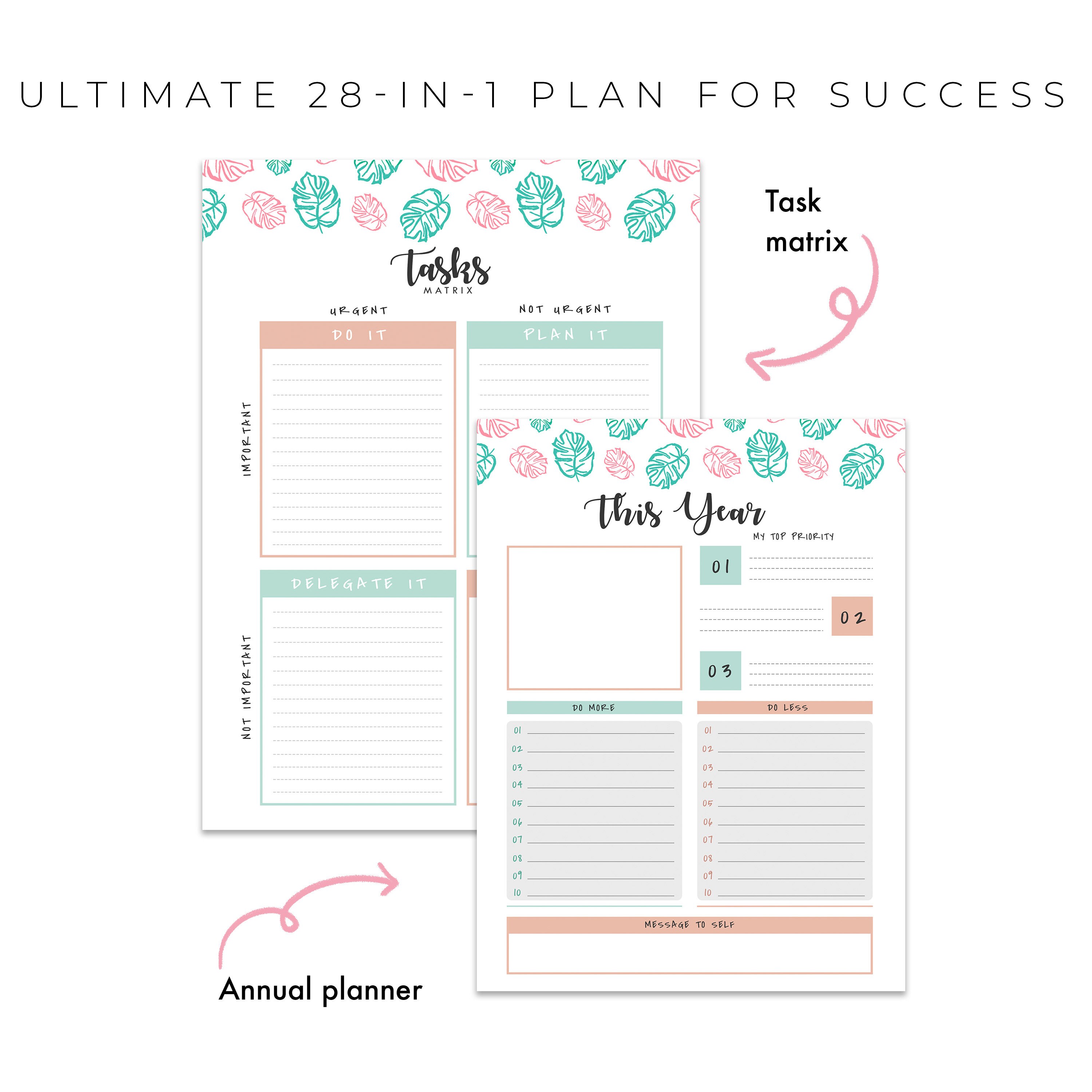 The Ultimate 28 in 1 Plan For Success. Success Planner. | Etsy