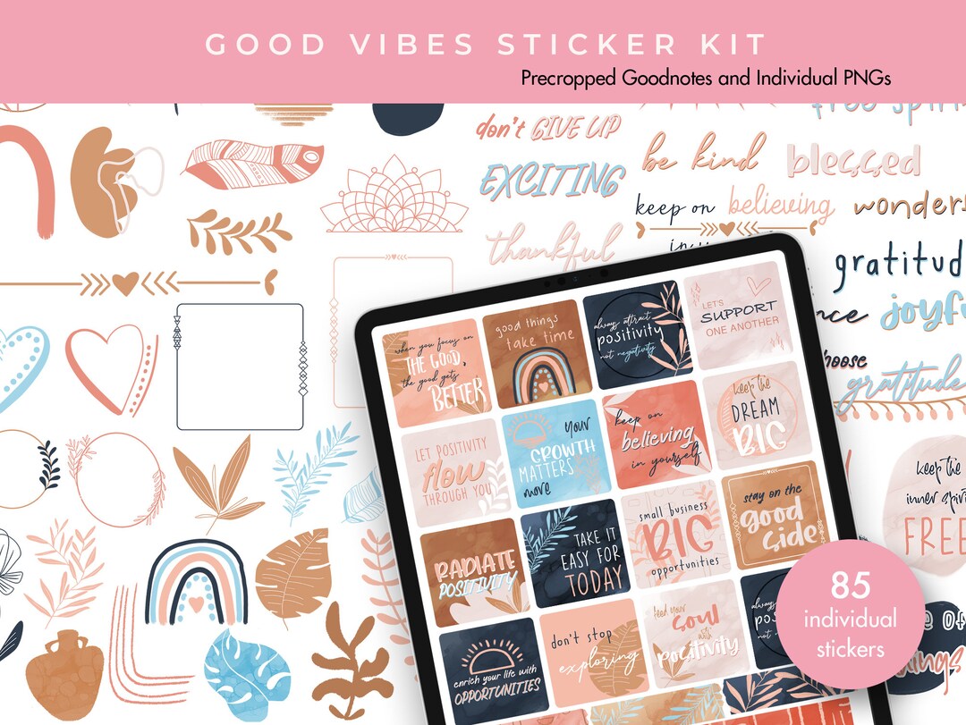 Planner Stickers | Goodnotes Stickers | Digital Sticker Pack | Journal ...