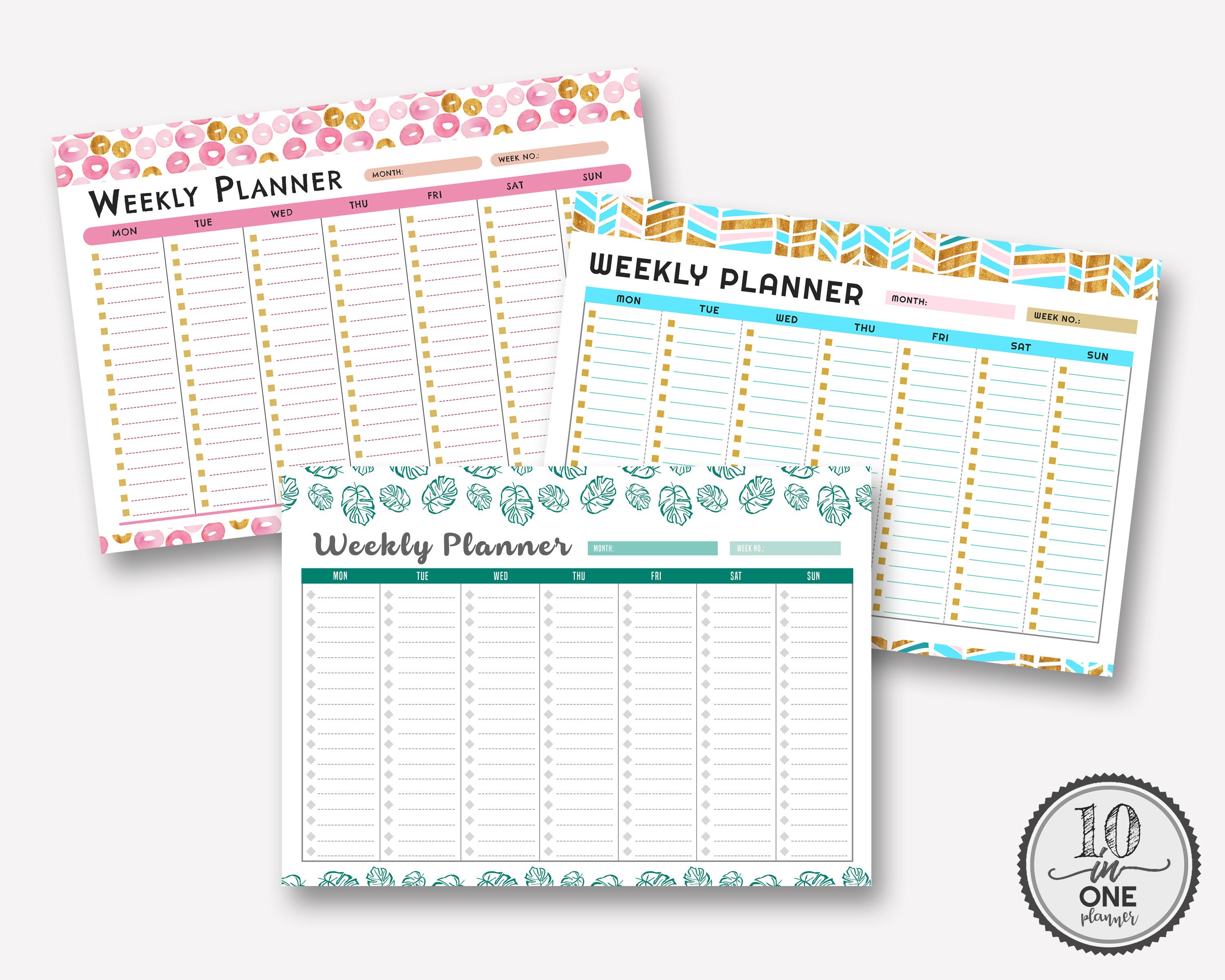 The Ultimate Weekly Plannerstudent Agenda Desk Notepad to | Etsy