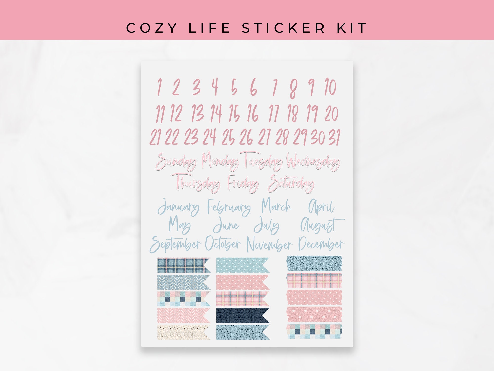Digital Planner Stickers Digital Stickers Goodnotes - Etsy