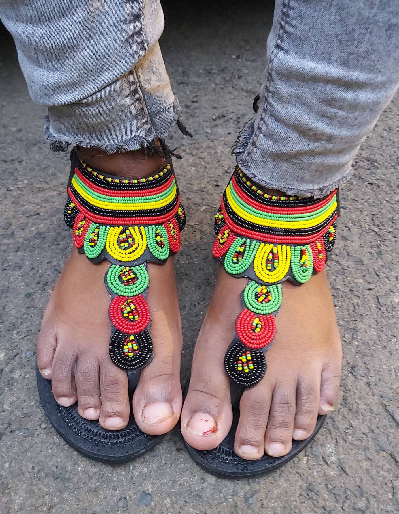 Gladiator Sandals Rasta Shoeswomen Sandals Women Fashion - Etsy