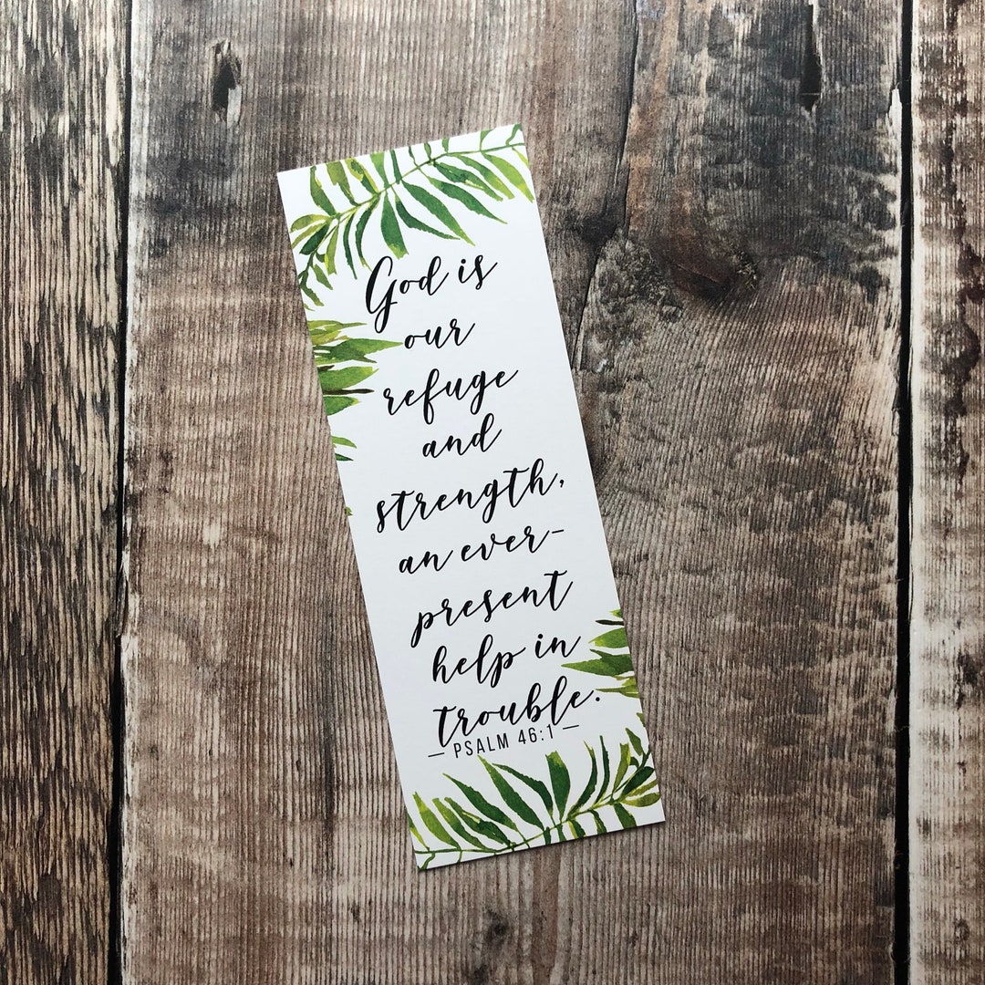 Christian Bookmark, Bible Verse Bookmark, Christian Gifts, Psalms - Etsy