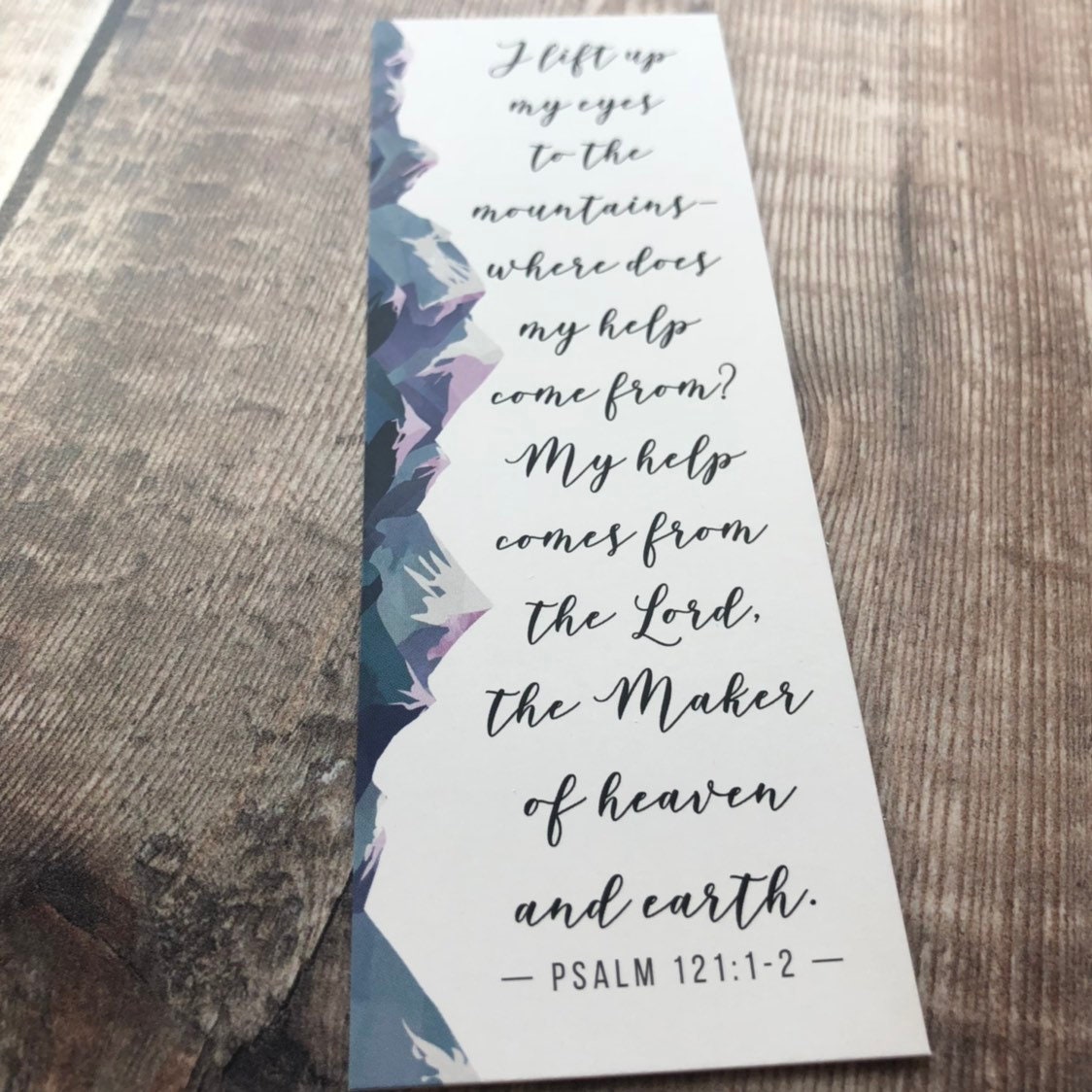 Christian Bookmark, Bible Verse Bookmark, Christian Gifts, Psalms ...
