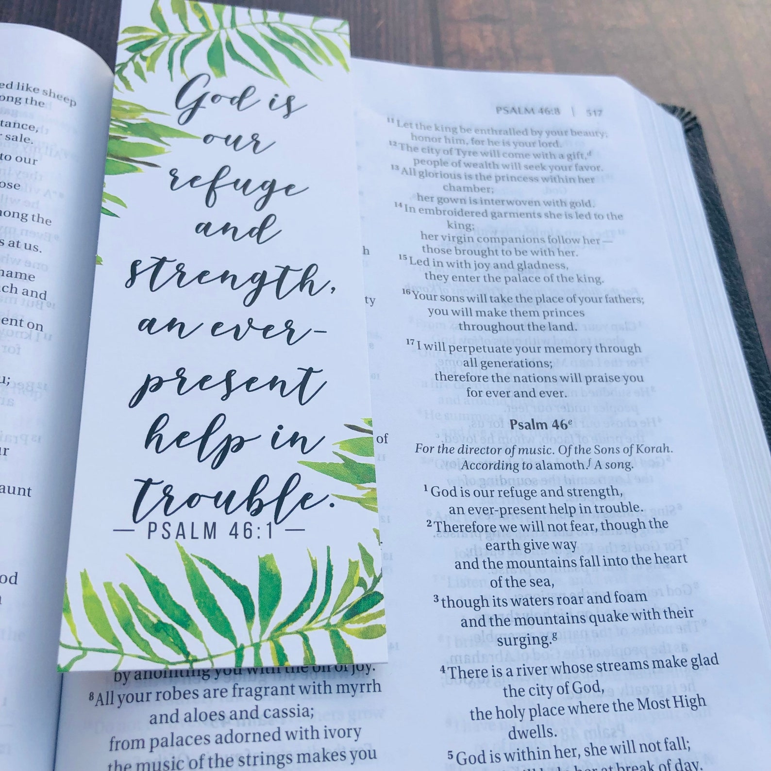 Christian Bookmark, Bible Verse Bookmark, Christian Gifts, Psalms - Etsy