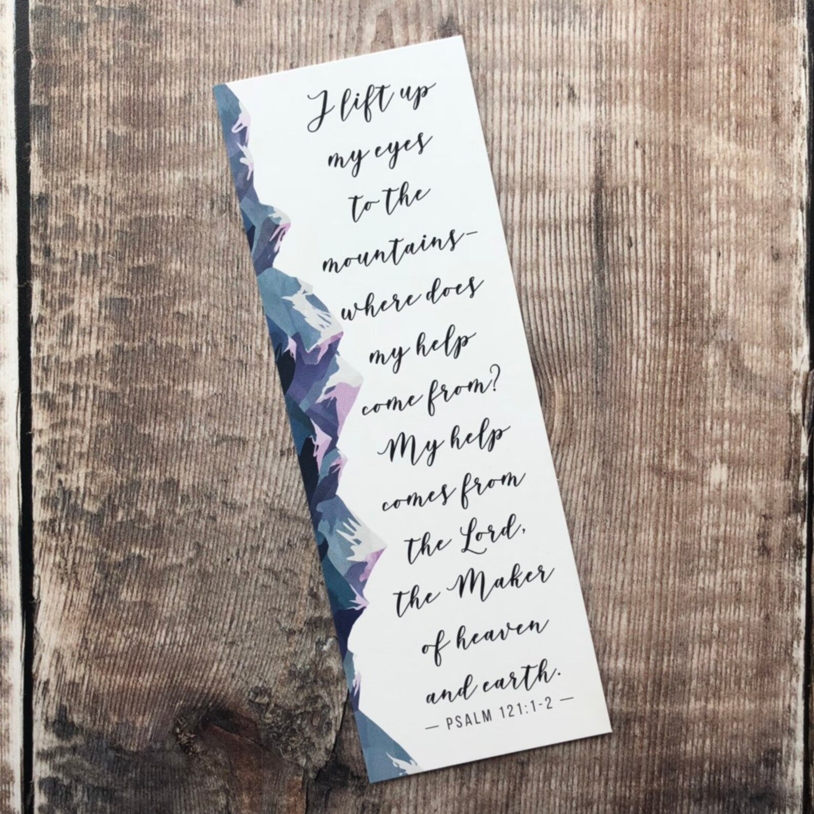 Christian Bookmark, Bible Verse Bookmark, Christian Gifts, Psalms ...