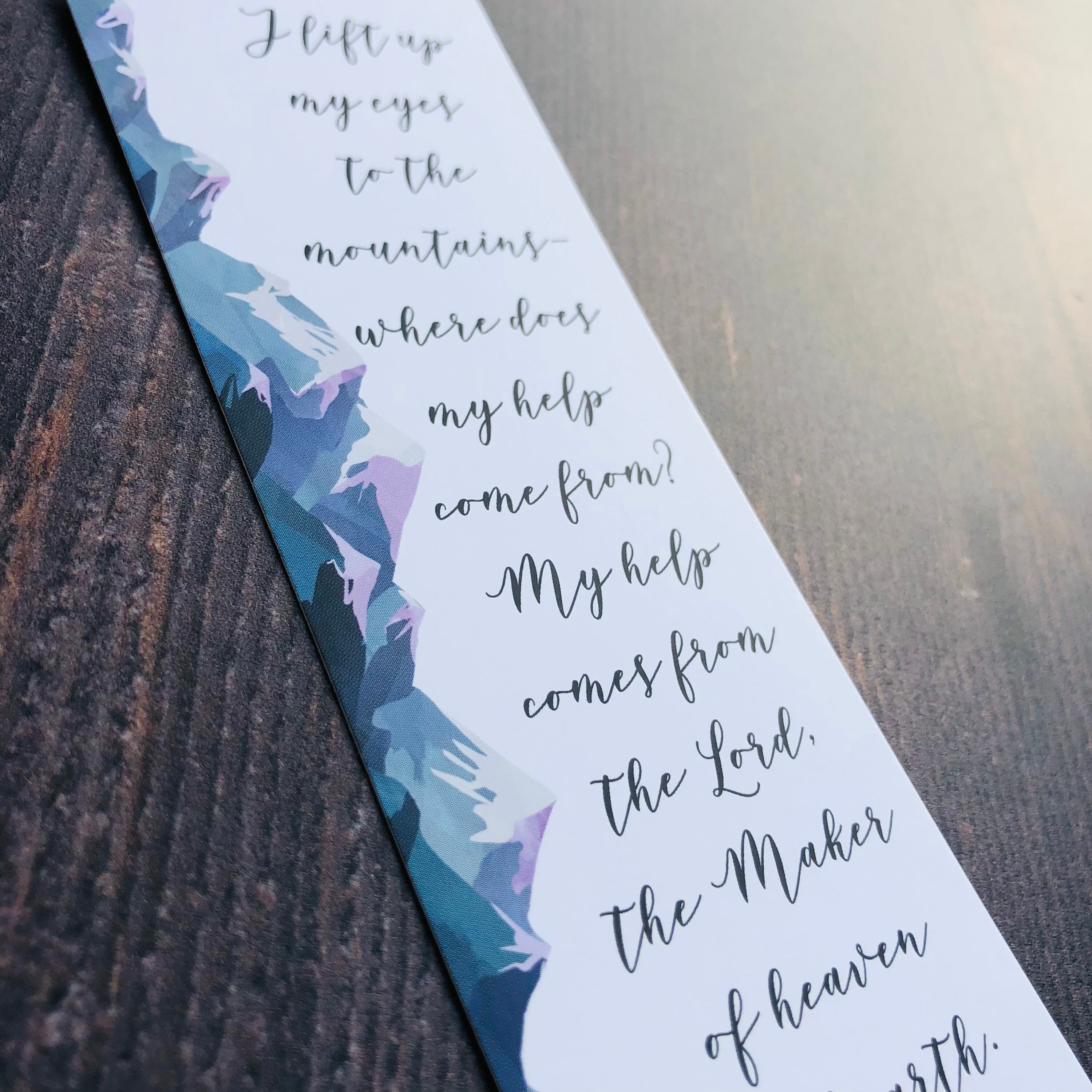 Christian Bookmark, Bible Verse Bookmark, Christian Gifts, Psalms ...