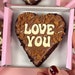 Mini Heart Brownie Slab / Postal Brownies / Letterbox Brownies - Etsy UK