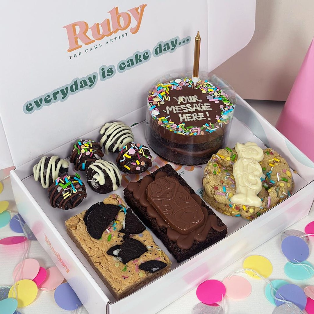 The Birthday Postal Box/ Postal Treats/ Brownie / Letterbox Gift ...