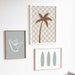 Palm Tree Checker Shaka Surfboard Gallery Wall Set of 3 Downloadable ...