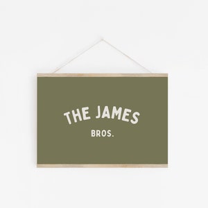 Personalized Name Brother Downloadable Print, Sibling Wall Art, Bros ...