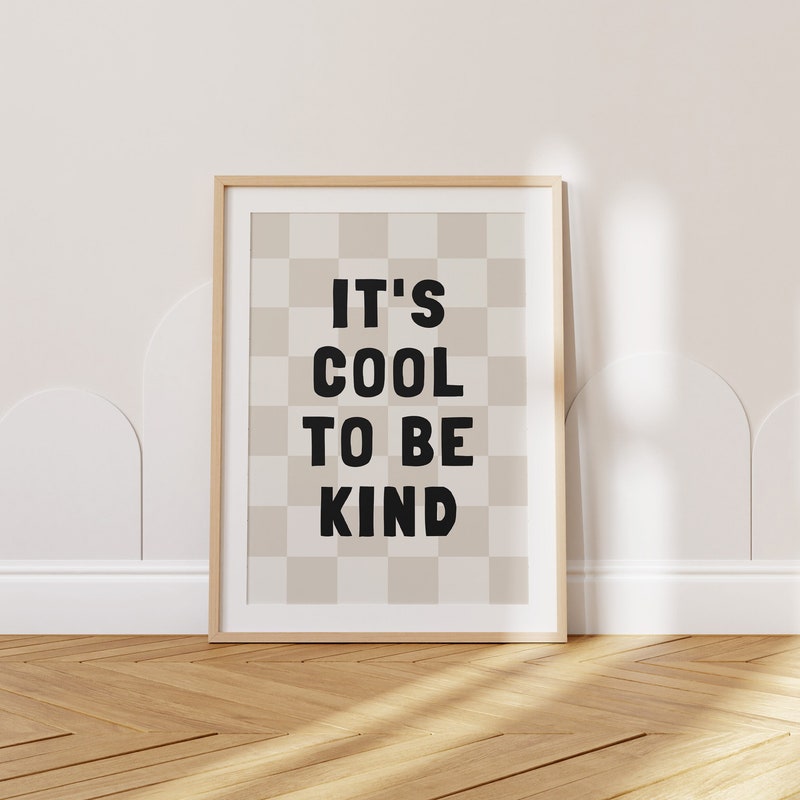 Be Kind Poster - Etsy UK