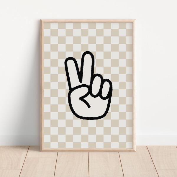 Peace Sign Poster - Etsy