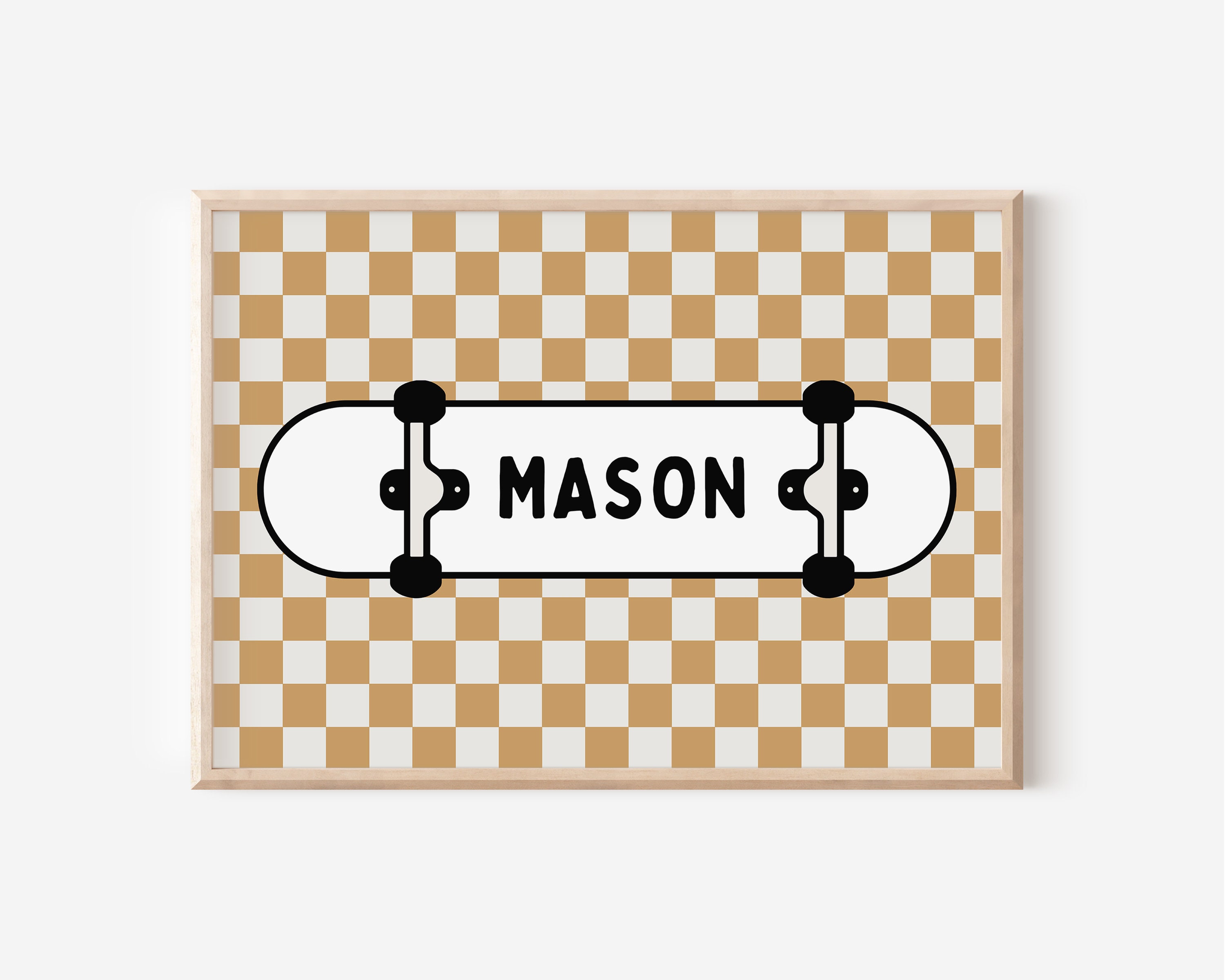 Personalized Name Print Skateboard Downloadable, Nursery Name Decor ...