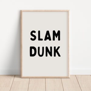 Slam Dunk Personalized Basketball Gallery Wall Set of 3 Downloadable ...