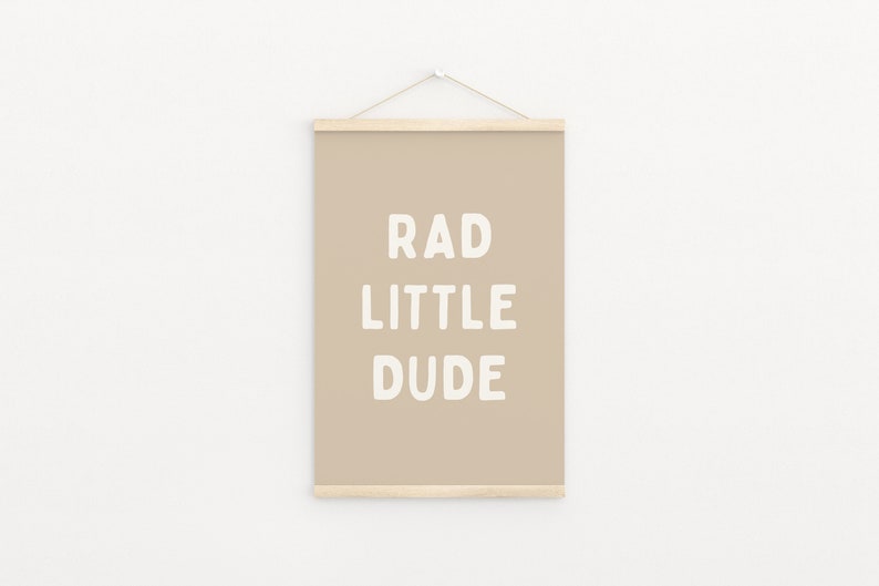 Rad Little Dude Downloadable Print Boy Nursery Decor Kids - Etsy