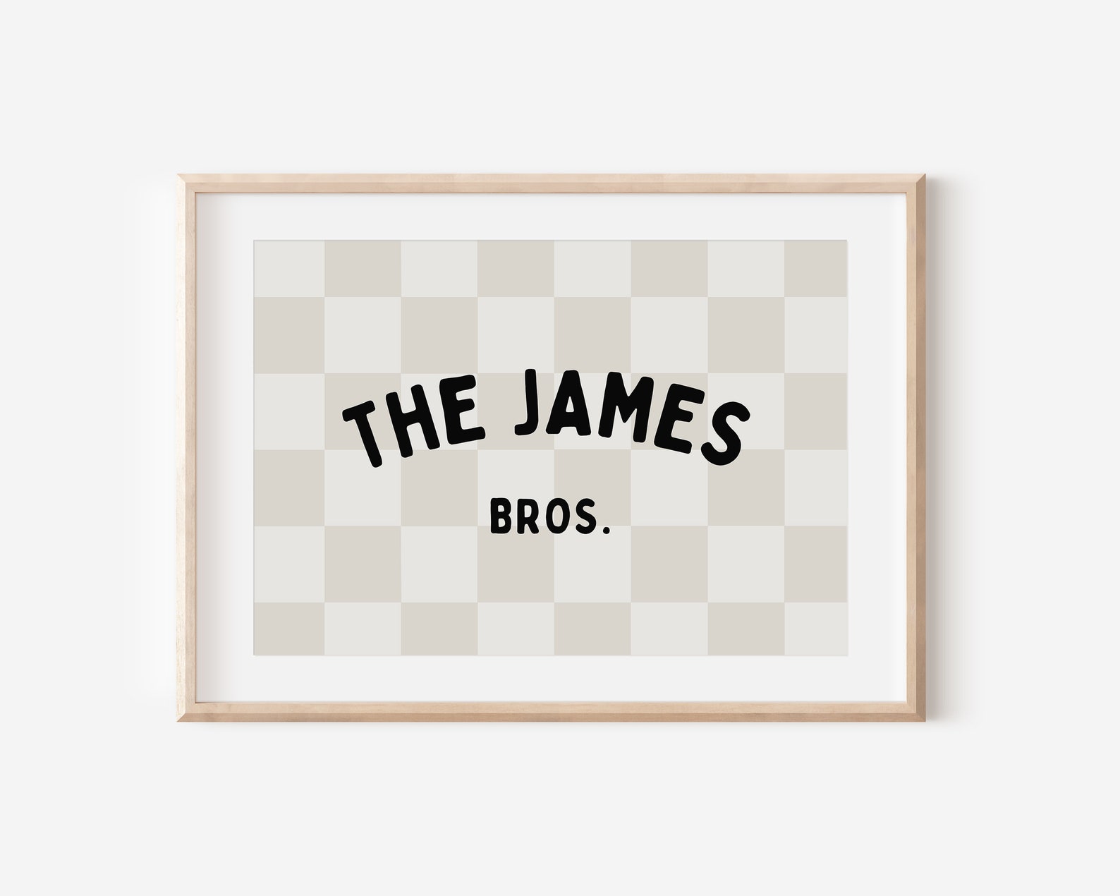 Personalized Name Brother Downloadable Print, Sibling Wall Art, Bros ...