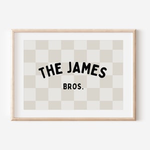 Personalized Name Brother Downloadable Print, Sibling Wall Art, Bros ...