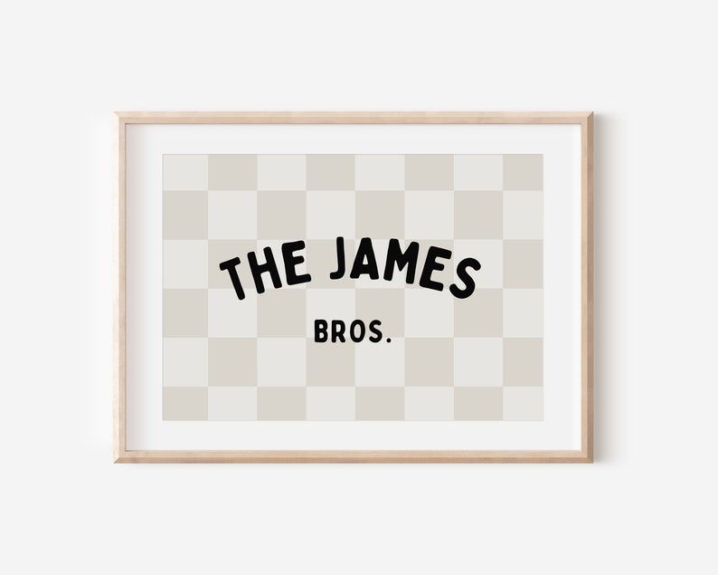 Personalized Name Brother Downloadable Print, Sibling Wall Art, Bros ...