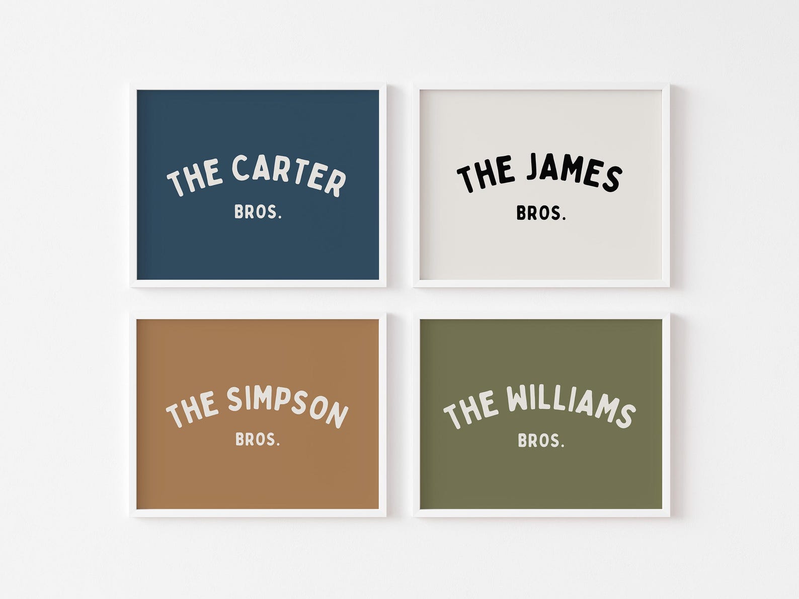 Personalized Name Brother Downloadable Print, Sibling Wall Art, Bros ...