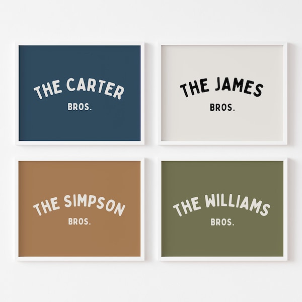 Brothers Wall Art - Etsy