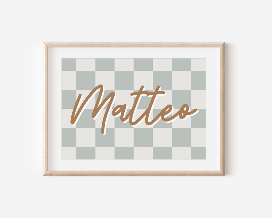 Personalized Name Sign Downloadable Print, Nursery Name Decor, Kids ...