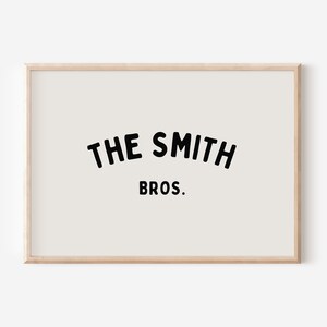 Personalized Name Brother Downloadable Print, Sibling Wall Art, Bros ...