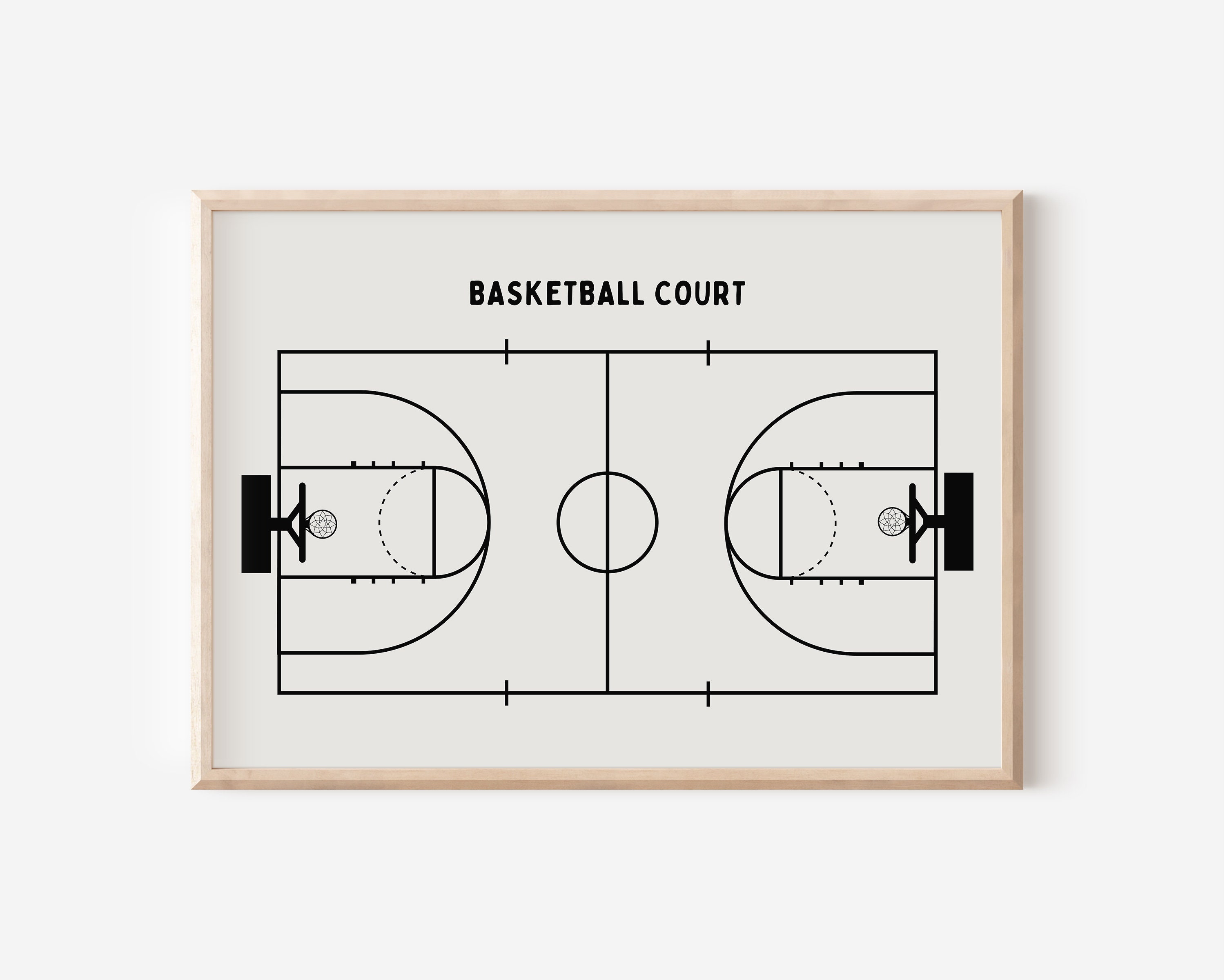 Neutral Basketball Boys Gallery Wall Set of 6 Downloadable Prints ...