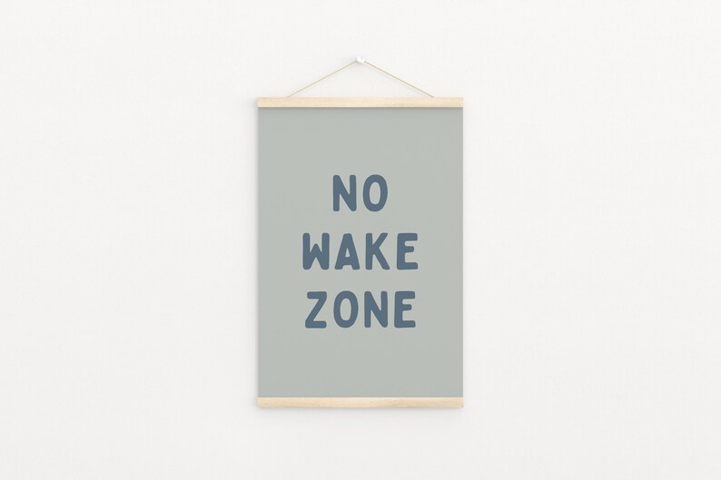 No Wake Zone Downloadable Print, Surf Nursery Decor, Beach Kids Room ...