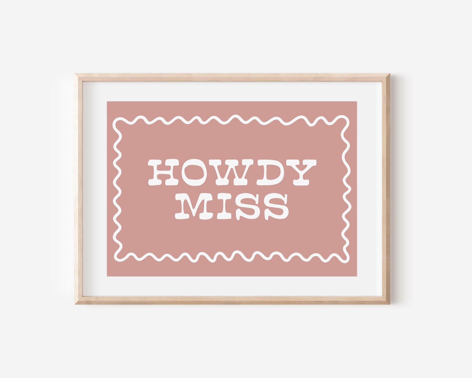 Pink Howdy Miss Downloadable Print, Western Girl Nursery Decor, Kids ...