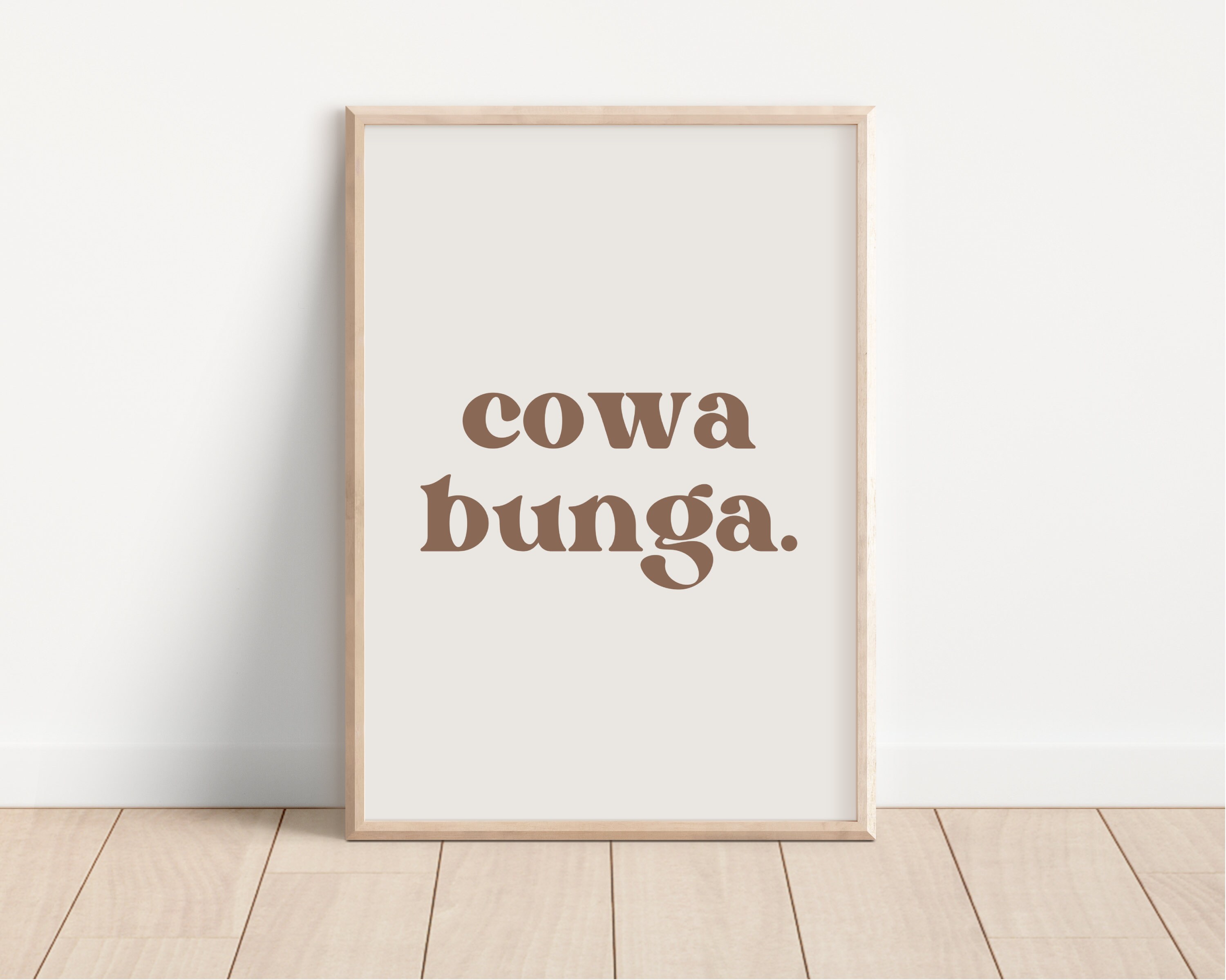 Cowa Bunga Palm Tree Downloadable Print Set of 2 Surf Nursery - Etsy