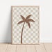 Palm Tree Checker Shaka Surfboard Gallery Wall Set of 3 Downloadable ...