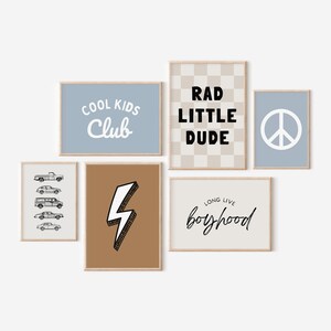 Light Blue Cool Kids Club Downloadable Print, Modern Nursery Decor ...