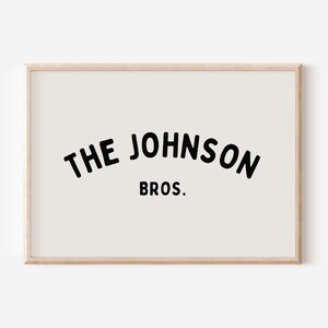 Personalized Name Brother Downloadable Print, Sibling Wall Art, Bros ...