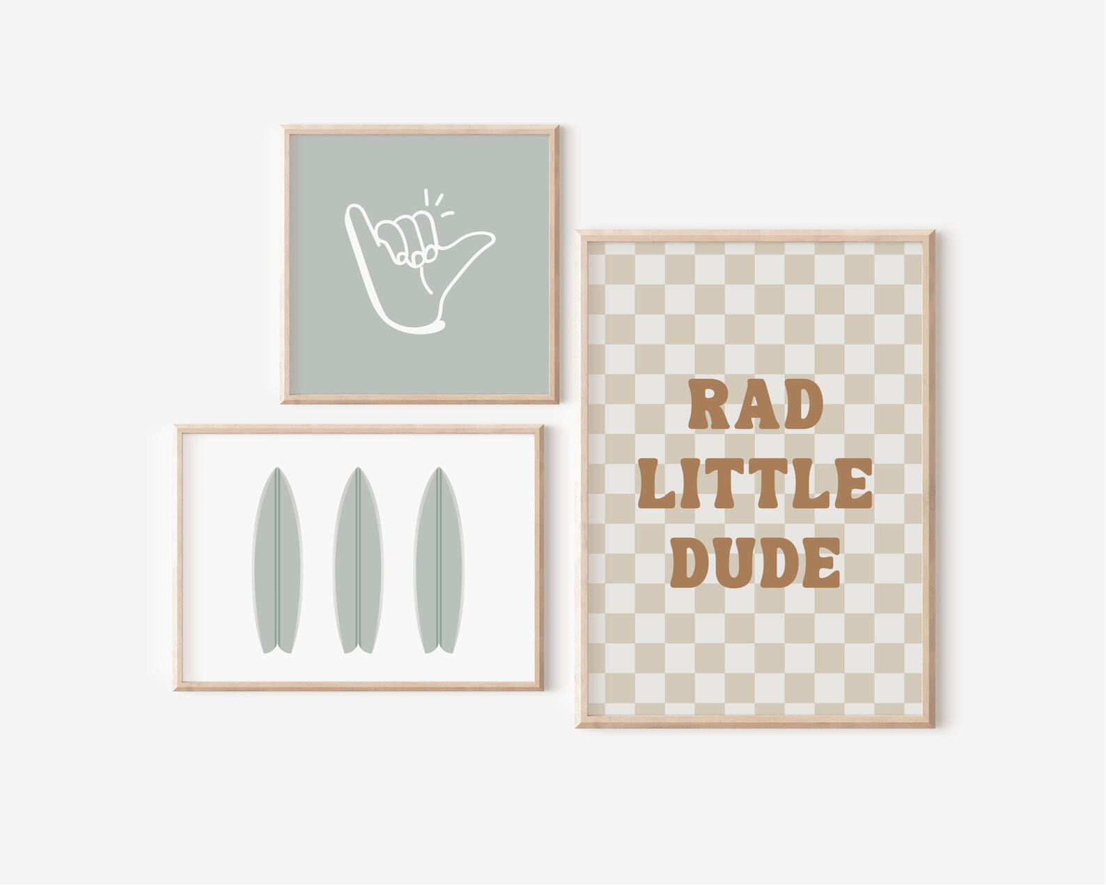 Rad Little Dude Gallery Wall Set of 3 Downloadable Prints Boy - Etsy