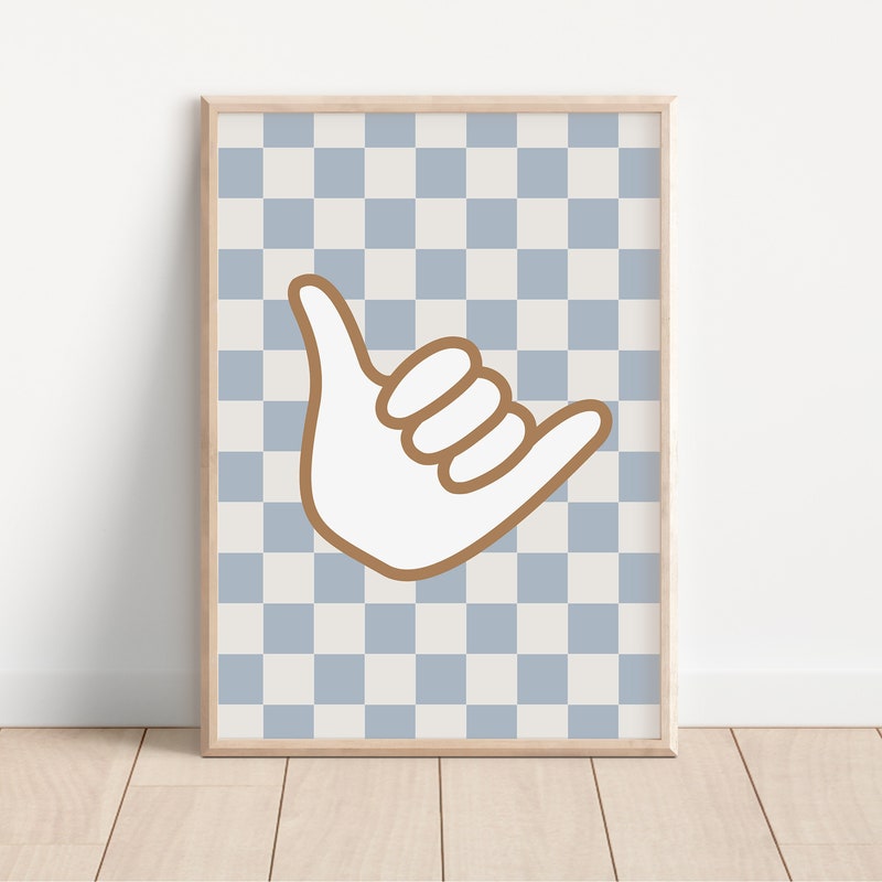 Shaka Sign Print - Etsy