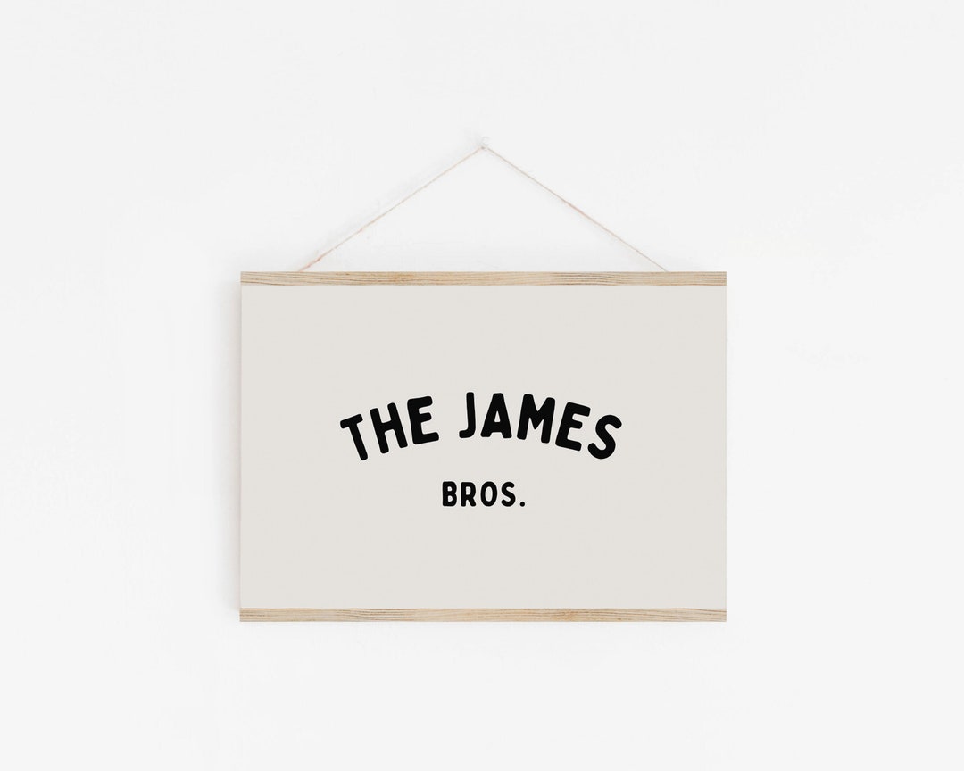 Personalized Name Brother Downloadable Print, Sibling Wall Art, Bros ...