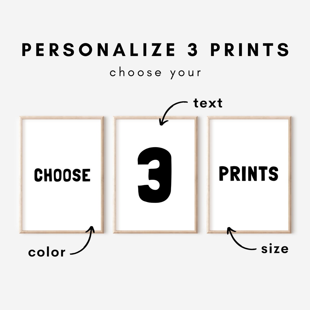 Custom Color or Text Gallery Set - Customize the Color or Text of an ...