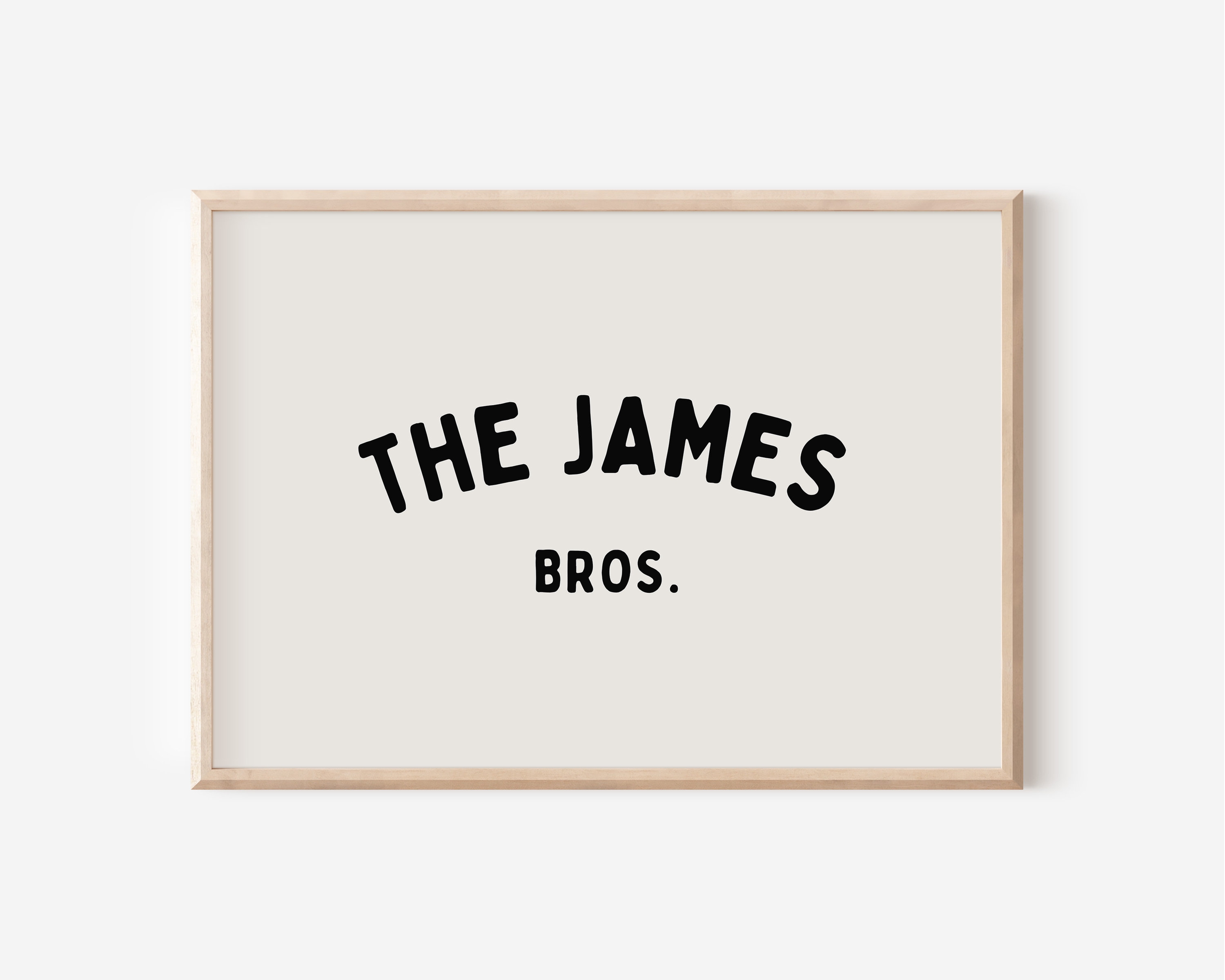 Personalized Name Brother Downloadable Print, Sibling Wall Art, Bros ...
