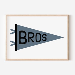 Bros Brothers Flag Downloadable Print, Brother Nursery Decor, Kids Room ...