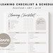 Editable Cleaning Checklist Template Canva Template Weekly - Etsy