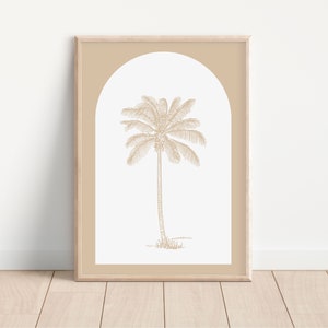Boho Arch Palm Tree Downloadable Print, Surf Nursery Decor, Beach Kids ...
