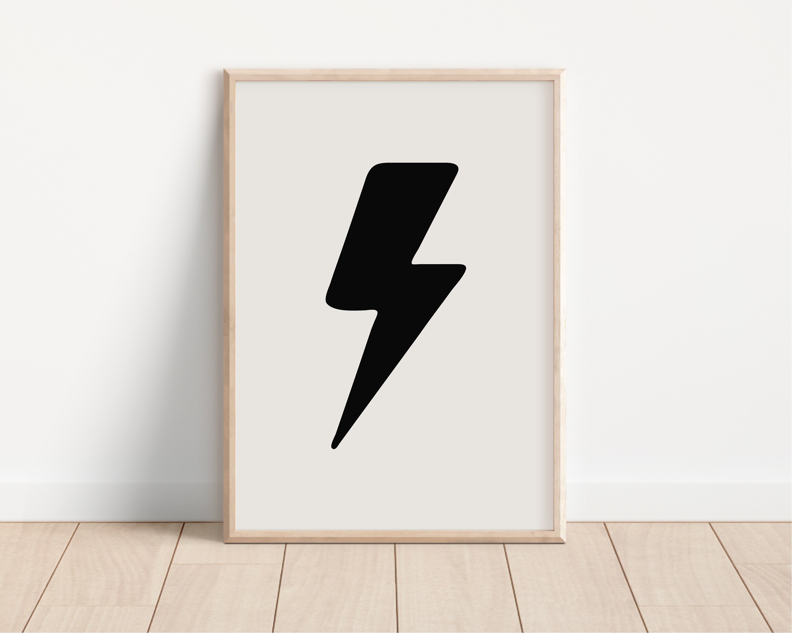 Lightning Bolt Downloadable Print, Boy Nursery Decor, Kids Room ...