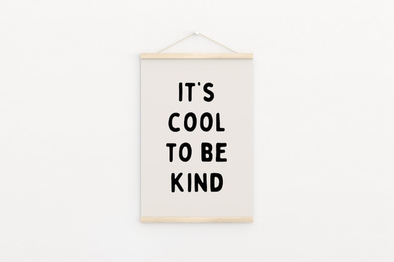 It's Cool to Be Kind Downloadable Print, Boy Nursery Decor, Kids Room ...