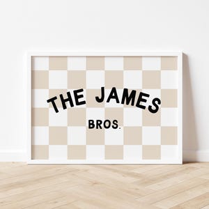 Personalized Name Brother Downloadable Print, Sibling Wall Art, Bros ...